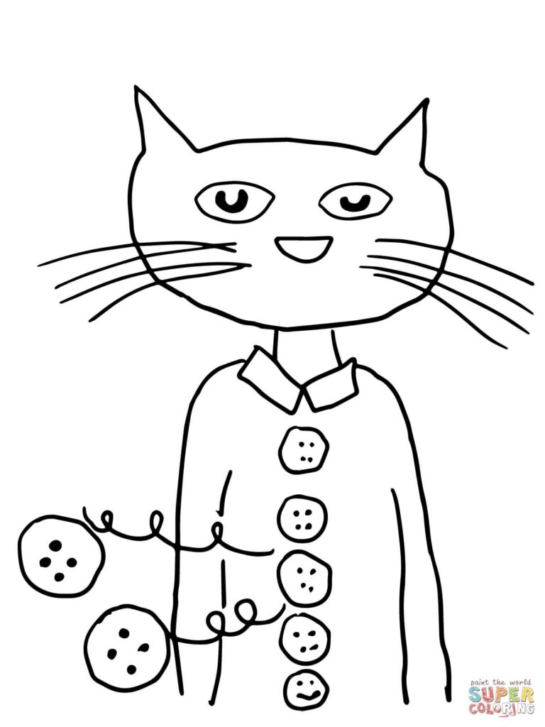 Pete The Cat Coloring Page - Free Printable Coloring Pages