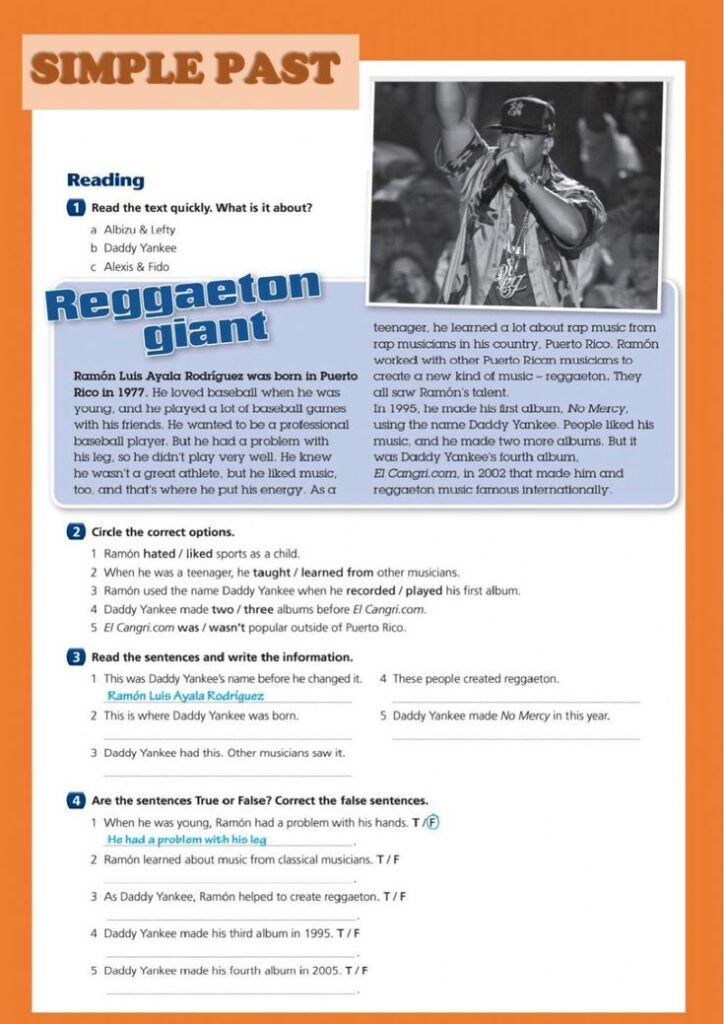 Irregular Verbs Worksheet - Free Printable Coloring Pages