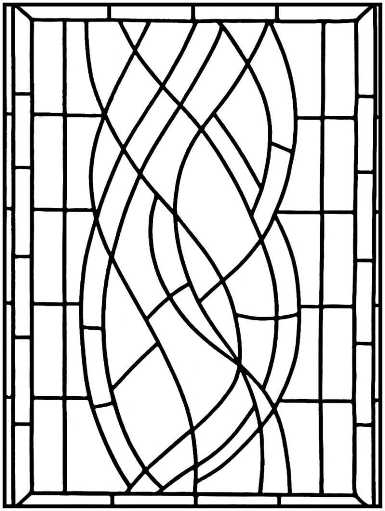 Stained Glass Coloring Pages - Free Printable Coloring Pages