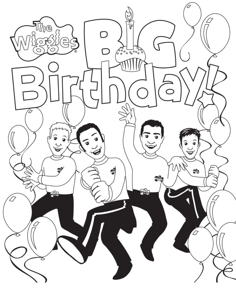 Wiggles Colouring Pages - Free Printable Coloring Pages